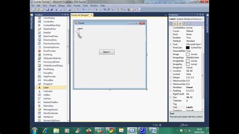 Visual Basic 2010 Express Tutorial 1 Displaying Details Youtube