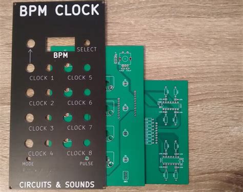 kosmo format bpm clock clock divider pcb front panel set etsy
