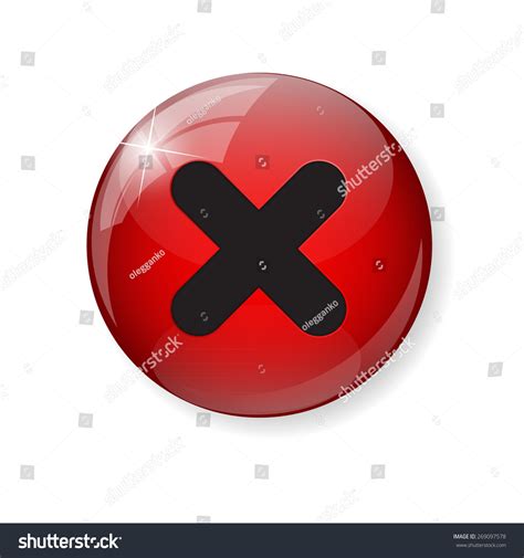 Red Check Mark Icon Button Vector Stock Vector Royalty Free Shutterstock