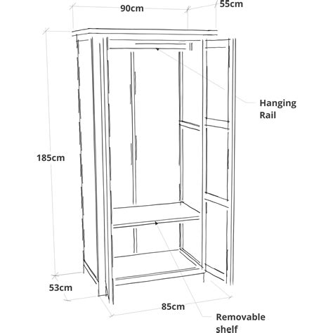 Loreo 2 Door Wardrobe