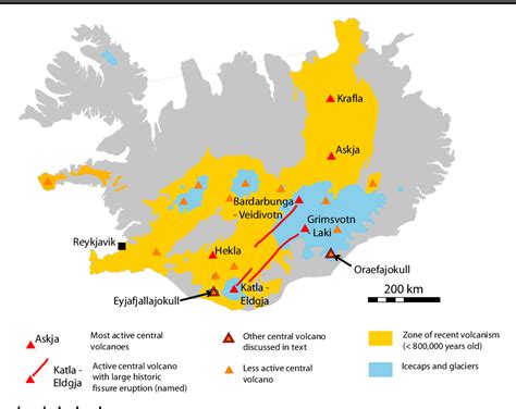Mapa De Eyjafjallajokull