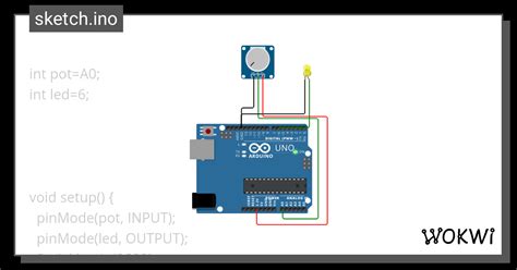 Potentiometer Wokwi ESP STM Arduino Simulator