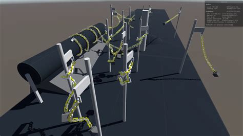 Unity3d Physics Simulation Of Chains Youtube