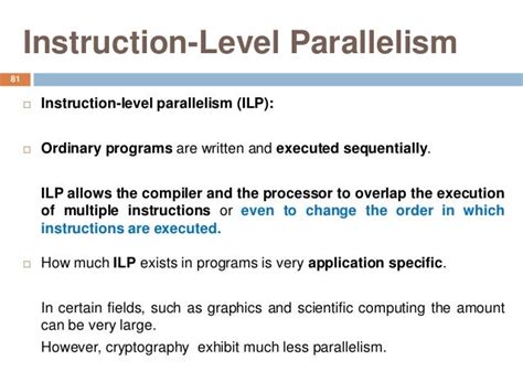 pipelining and ilp instruction level parallelism