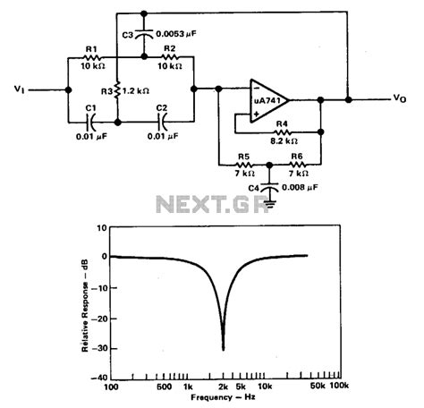 60 Hz Notch Filter Circuit