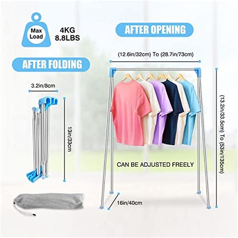 Portable Garment Rack Foldable Clothes Rack For Travel
