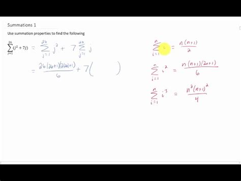 Summation Properties