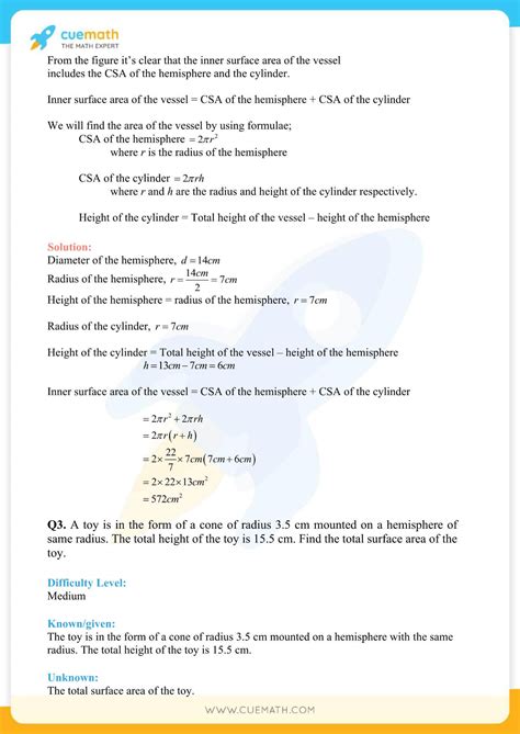 Ncert Solutions Class 10 Maths Chapter 13 Exercise 131 Surface Area And Volumes