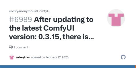After Updating To The Latest Comfyui Version 0315 There Is Still