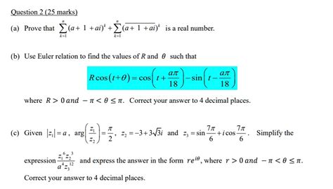 solved a prove that z a 1 ai z a 1 ai is a real number