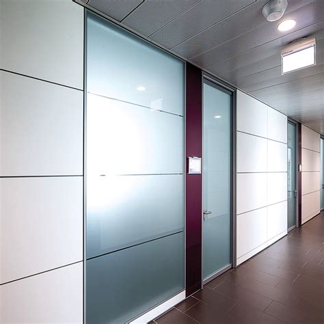 Aluminum Framing Demountable Modular Partition Wall System Glass Door
