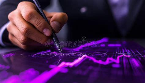 Digital Insights An Accountant Visualizing A Virtual Chart Stock