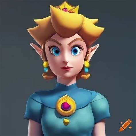 Cosplay Of Link And Princess Peach In Glamorous Attire On Craiyon