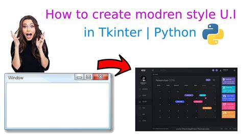 How To Make Modren Ui In Tkinter Pythonh Tkinter How To Make Beautiful