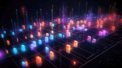 Futuristic Metaverse And Blockchain Technology Network Concept With Digital Cubes Blocks In