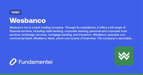 Wsbc Wesbanco Fundamentei Wsbc Wesbanco Fundamentei