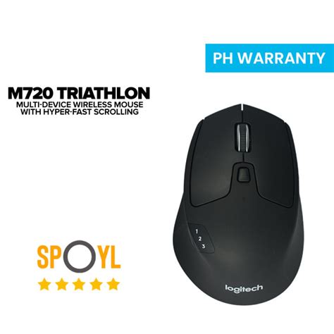 Logitech M720 Triathlon Multi Device Wireless Mouse With Hyper Fast Scrolling Spoyl Store