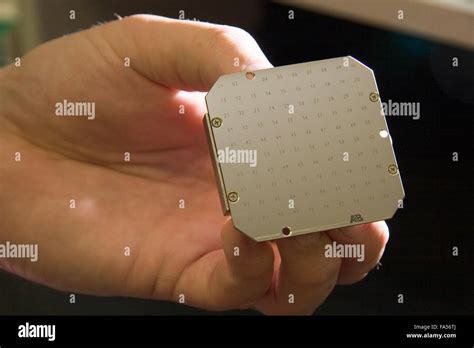 Maldi Tof Target Plate Matrix Assisted Laser Desorption Time Of Flight Mass Spectrometry Stock