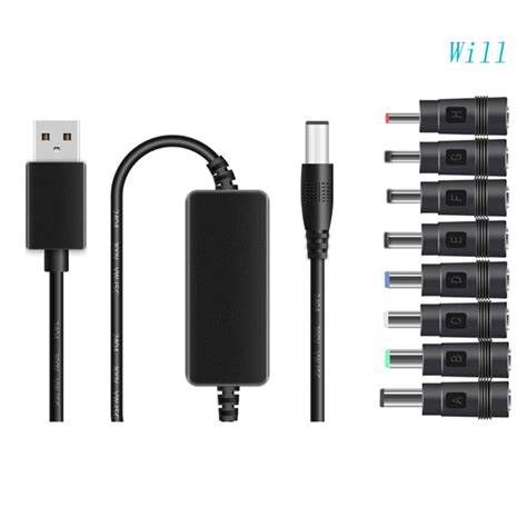 Will สายชาร์จ Usb 5v เป็น Dc 9v 12v สําหรับเราเตอร์ ลําโพง Usb เป็นแจ็ค