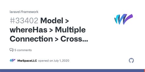 Model Wherehas Multiple Connection Cross Database Not Working · Issue 33402 · Laravel