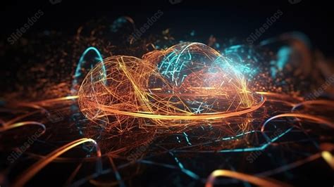 Abstract Futurism Illuminated Lines In 3d Renderings Powerpoint Background For Free Download