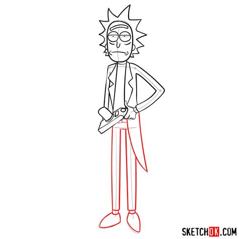 Master Interdimensional Sketching How To Draw Rick Sanchez
