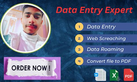 Do Data Entry Web Research Data Copy Paste Excel Data By