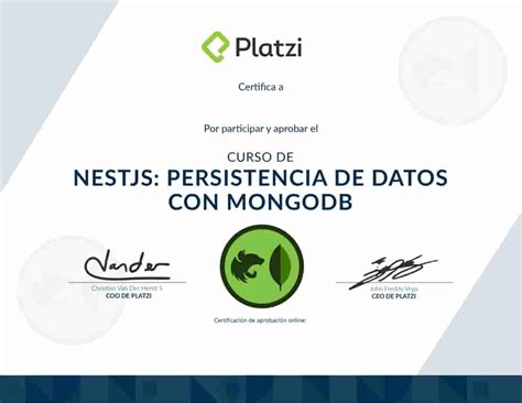 Curso De Nestjs Persistencia De Datos Con Mongodb Platzi