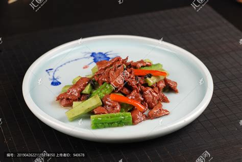 榄油凉瓜炒牛柳 中国菜系 食品餐饮 摄影素材 汇图网www huitu
