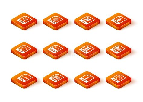 Set Xsl File Document Txt  Tiff Zip And Wav Icon Vector Stock Vector Illustration Of