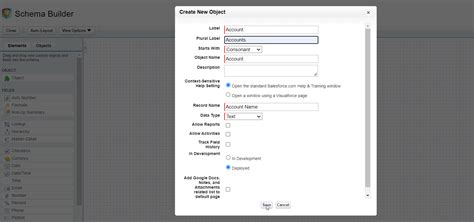 Schema Builder In Salesforce