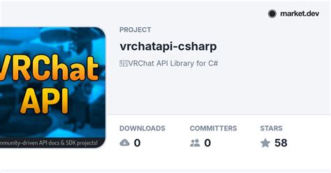 Vrchatapi Csharp Ecosystem Directory Marketdev