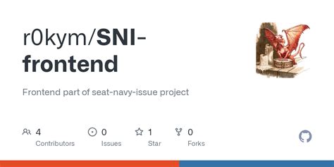 github r0kym sni frontend frontend part of seat navy issue project