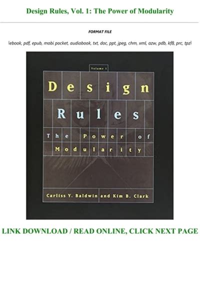 Free Download Design Rules Vol The Power Of Modularity Full Pages