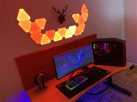 Overkill Gaming Setup 9900k 2080ti Gaming Setup Setup Gamer Setup