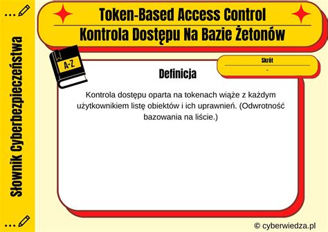Token Based Access Control Kontrola Dostępu Na Bazie Żetonów