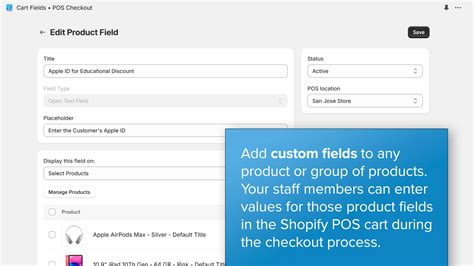 Cartfields For Pos Cartfields Add Custom Fields For Shopify Pos