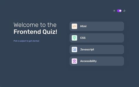 Frontend Mentor Quiz App Using React And Tailwindcss Coding Challenge