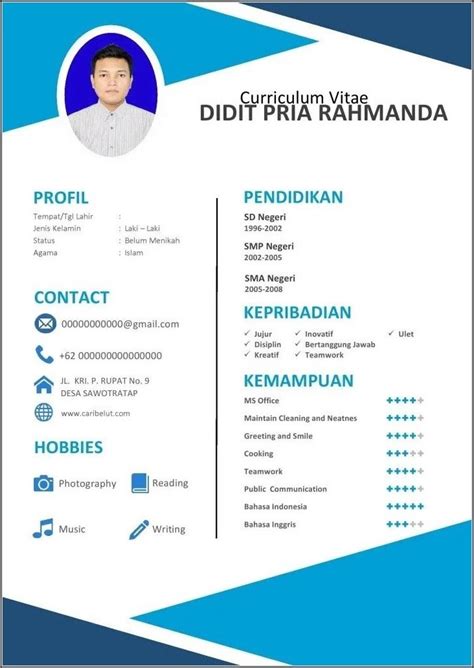 Contoh Cv Dan Surat Lamaran Kerja Yang Baik Surat Lamaran Kerja Desain Contoh Surat Oow JerymG