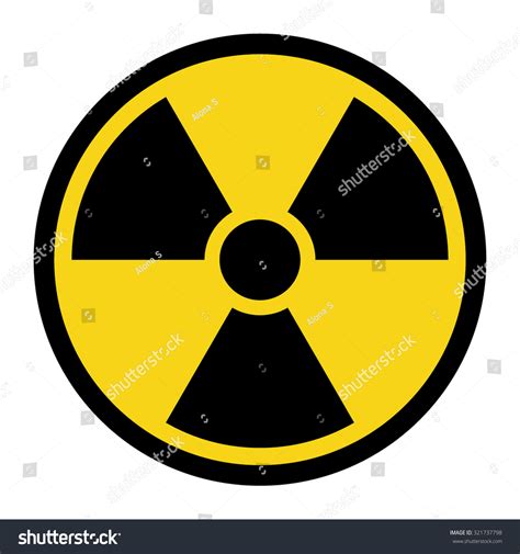 Radiation Hazard Sign Symbol Radioactive Threat Stock Vector Royalty Free Shutterstock