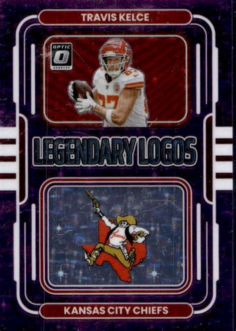 Travis Kelce 2022 Optic Ll 12 Legendary Logos Purple Stars 25 Price