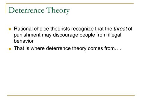 Ppt Rational Choice Theory And Deterrence Theory Powerpoint Presentation Id2748002