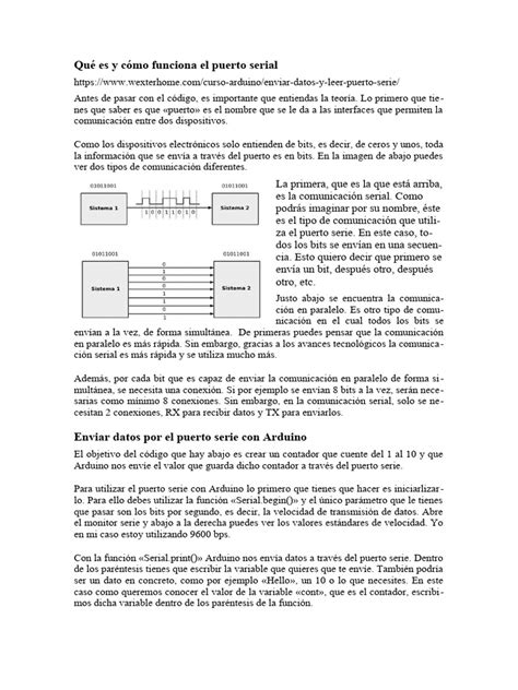 Arduino Puerto Serial Serie Pdf