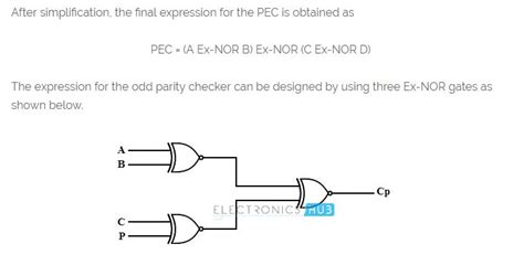 Solved Design The Circuit Of A Bit Parity Generator And The Circuit Of Answer