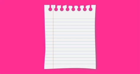 Notebook Background For Powerpoint Presentation