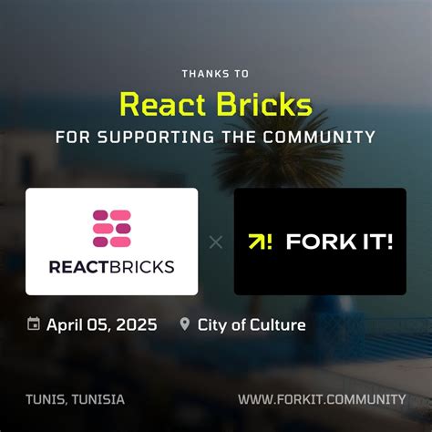 Forkit Were Excited To Welcome A New Sponsor For Fork It Tunis 2025