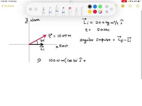 Solved A 60 Kgm2 Object Rotating With An Angular Velocity Of 20 Rads