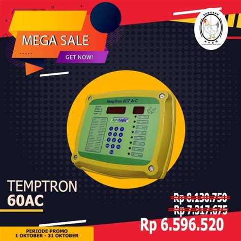 Promo Temptron 607AC Pengatur Suhu Kandang Closed House Broiler