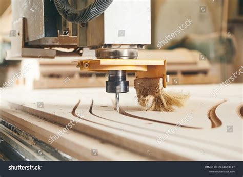 Cnc Router Machine Creates Layout Shelf Stock Photo 2464683117 Shutterstock
