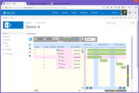 IntelliGantt Initial Gantt Chart Timescale Vertical Row Height Start Date And Splitter Position